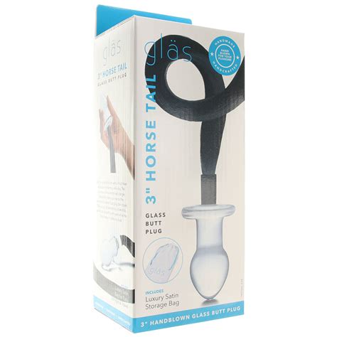 Gläs Horse Tail Butt Plug Tophatters Adult Sex Toys Online