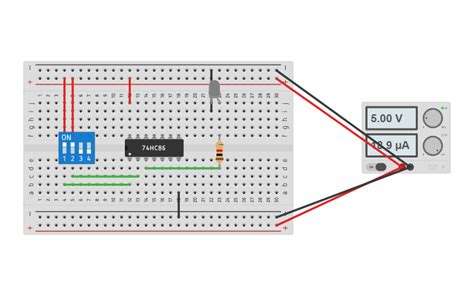 Circuit Design Xor Gate Tinkercad