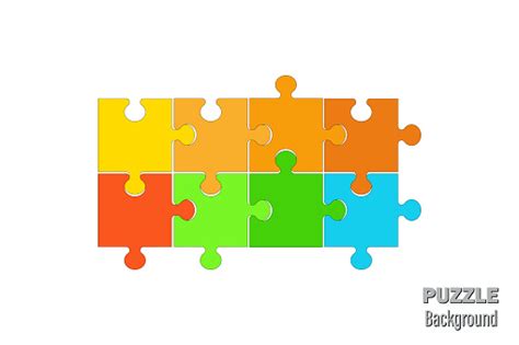 조각 퍼즐 인포그래픽 퍼즐 조각 벡터 세트 흰색 배경에 퍼즐 퍼즐 퍼즐 조각 세트입니다 벡터 일러스트 레이 션 0명에 대한 스톡 벡터 아트 및 기타 이미지 Istock