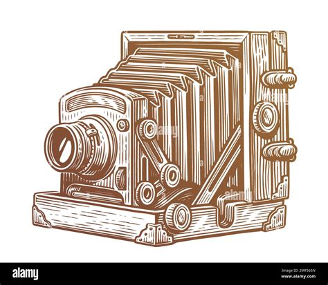 Simple Vintage Camera Drawing Vintage Watercolor Camera Art Board