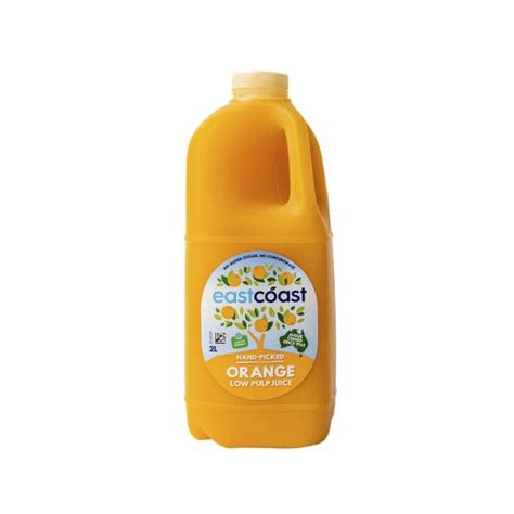 Buy Eastcoast Beverages Orange Juice Pulp Free Chilled 2l Coles