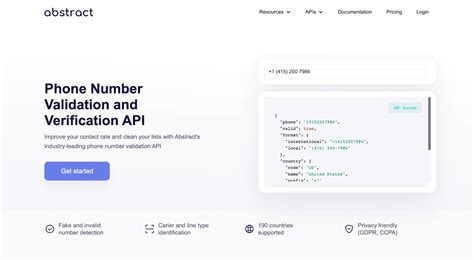 Nodejs Phone Number Validation Abstractapi