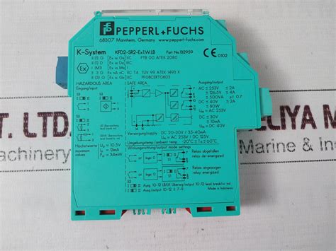 Pepperlfuchs Kfd2 Sr2 Ex1wlb Switch Amplifier Aeliya Marine