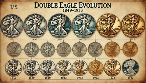 Double Eagle 1849 1933 American Coin Evolution