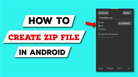 How To Create Zip File In Android Zip A File Or Folder Youtube