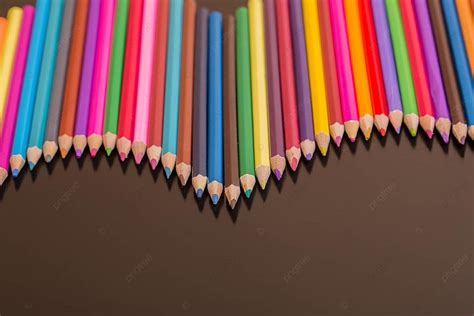 Colorful Pencils Design Vivid Drawing Photo Background And Picture For