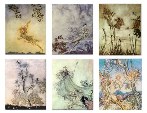 Fairy Kitchen Tiles Four Arthur Rackham Fairies
