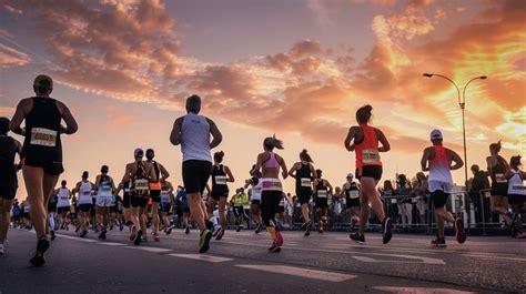 Free Sunset Marathon Run Image Download At Stockcake