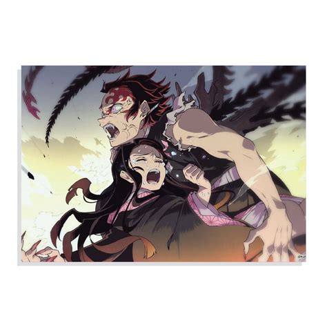 قیمت و خرید پوستر طرح انیمه شیطان کش کامادو تانجیرو و نزوکو مدل M0509