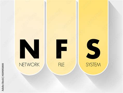 NFS Network File System Acronym Technology Concept Background Stock Vector Adobe Stock