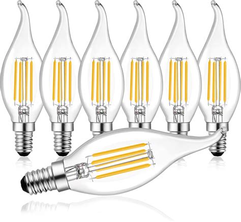 Topleder Led E Edison Screw Bulb E Bulb W Equivalent To W K Warm White Lm