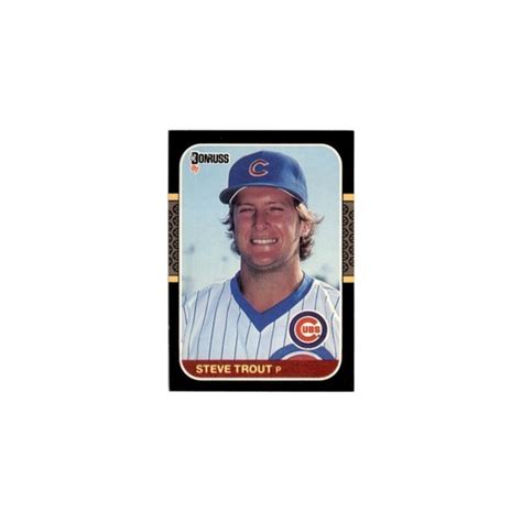 1987 Donruss Steve Trout Baseball Cards 201 Ebay