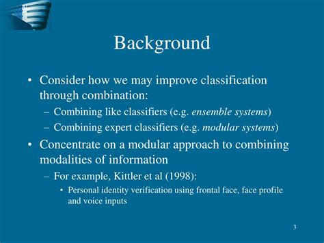 Ppt Combining Multiple Modes Of Information Using Unsupervised Neural