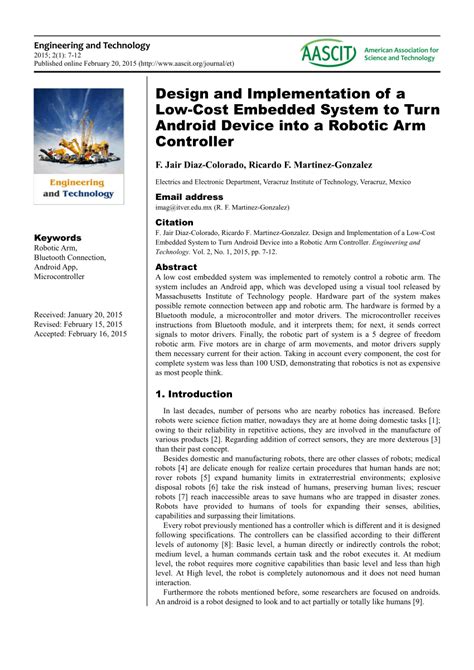 Pdf Design And Implementation Of A Low Cost Embedded System To Turn