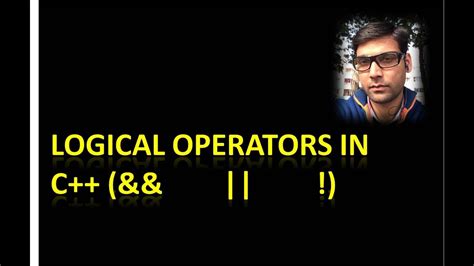 Logical Operators In C Youtube