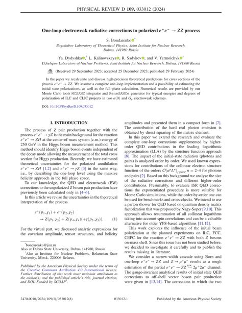 Pdf One Loop Electroweak Radiative Corrections To Polarized E E − →