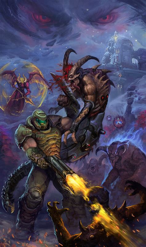 Artstation Doom Eternal The Ancient Gods Part One