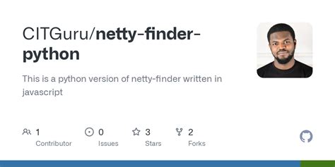 Github Citguru Netty Finder Python This Is A Python Version Of Netty