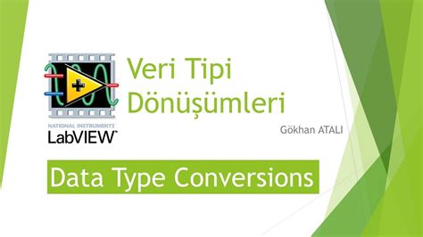 8 Labview Veri Tipi Dönüşümleri Labview Dersleri Labview