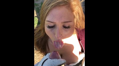 Busty Teen Skylar Snow Sucks Dick On The Golf Course