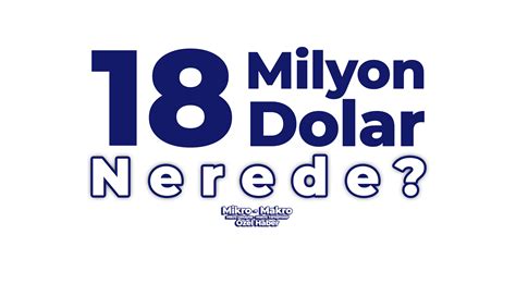 18 Milyon Dolar Nerede Mikro Makro Mikro Detaylar Makro Tartışmalar