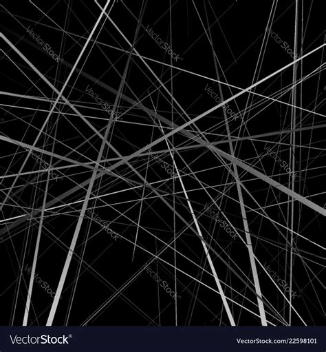 Geometric Art Random Intersecting Lines Royalty Free Vector