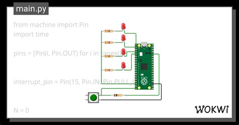 Contador Binario Alex Lozano Wokwi Esp32 Stm32 Arduino Simulator