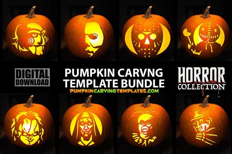 Free Printable Chucky Pumpkin Carving Stencils Pattern And Stencils