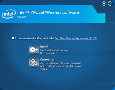 Installation Process For Intel® Proset Wireless Software
