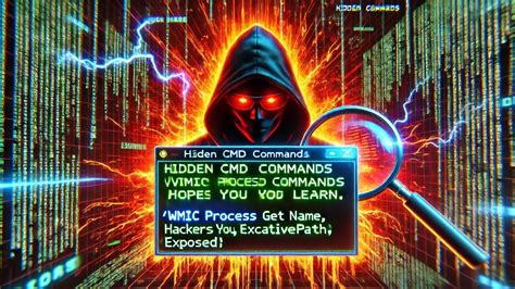Hidden Cmd Commands Hackers Hope You Never Learn Wmic Process Get Command Youtube
