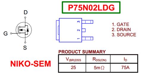 PDF P75N02LDG Components