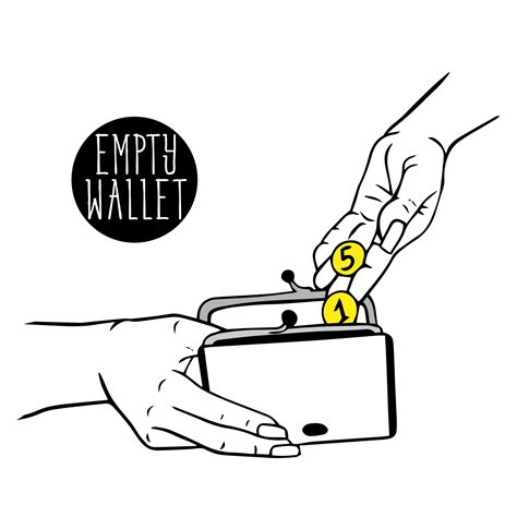 Womens Hands Hold An Empty Wallet Purse Global Problem Of Poverty Financial Problems And