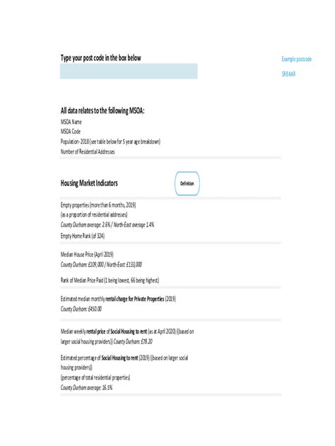 Fillable Online Postcode To Output Area To Lower Layer Super Output