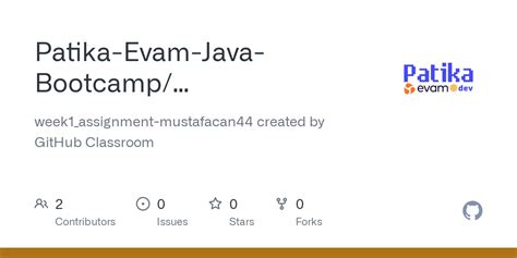 Github Patika Evam Java Bootcamp Week Assignment Mustafacan Week Assignment Mustafacan