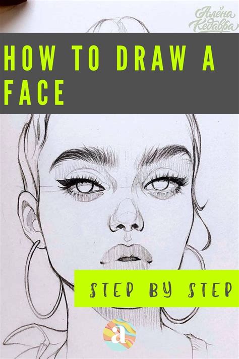 How To Draw A Face Step By Step For Beginners Realistic Face Drawing Drawing Tutorial Face