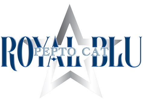 Royal Blu Pepto Cat