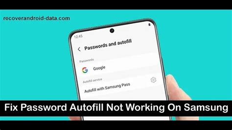 How To Fix Password Autofill Not Working On Samsung Artofit