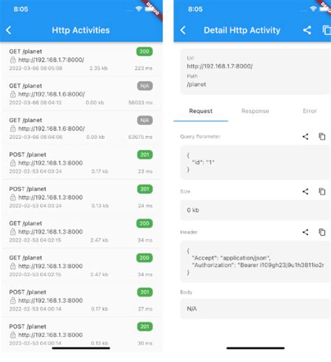 客户端与工具 Network Inspector Flutter Package