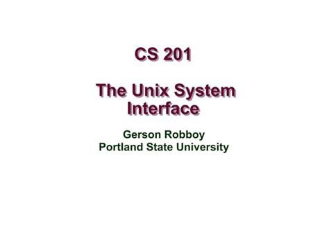 Unixsystemcalls Ppt