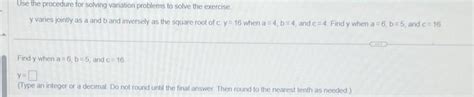 Solved Use The Procedure For Solving Variation Problems To