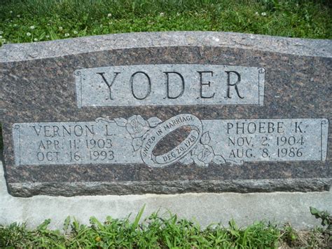 Vernon Lee Yoder 1903 1993 Find A Grave Memorial
