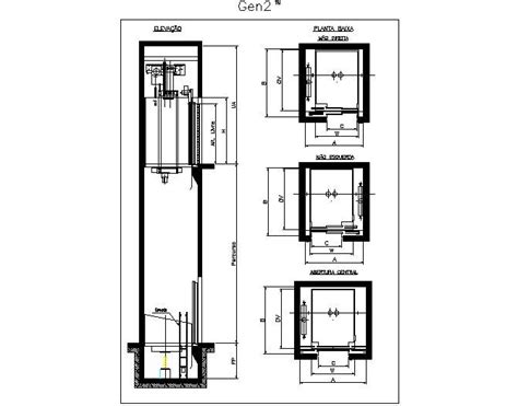 Autocad Elevator Cad Blocks Dwg Models Artofit