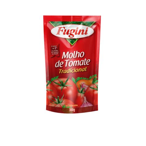 Molho De Tomate Fugini Tradicional Sachê 300g Jpavani Macaé Matriz