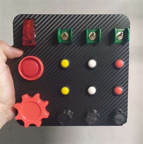 Descargar Archivo Stl Botonera Button Box Sim Racing • Objeto Para Impresora 3d ・ Cults