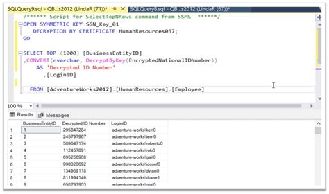 Exploring Symmetric Encryption In Sql Quebit