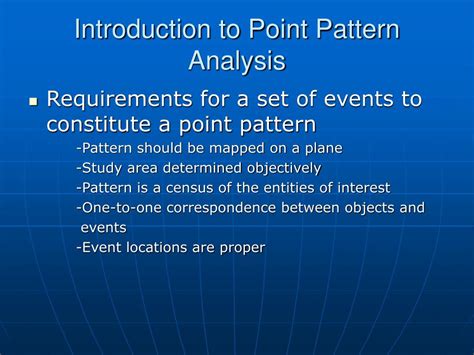 PPT Point Pattern Analysis PowerPoint Presentation Free Download ID
