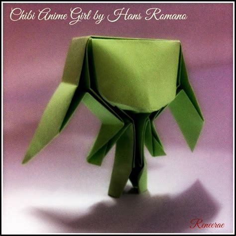 Lifes Simple Pleasure Origami Creations Simple Anime Character