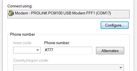 ManThog Setting Dial Up Connection