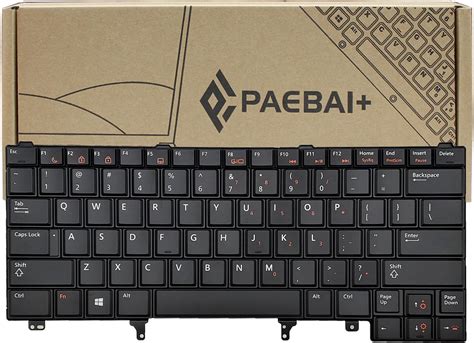 Paebai Replacement Laptop Keyboard Backlit For Dell Latitude E5420 E5430 E6220