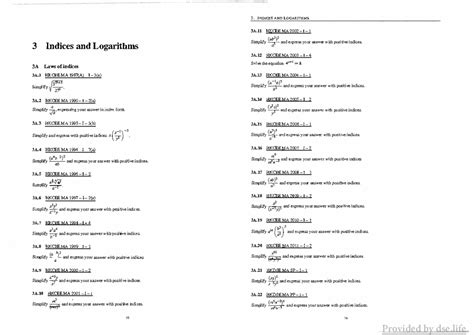 3 Indices And Logarithms 3 Indices And Logarithms ĒıðĀǪ
